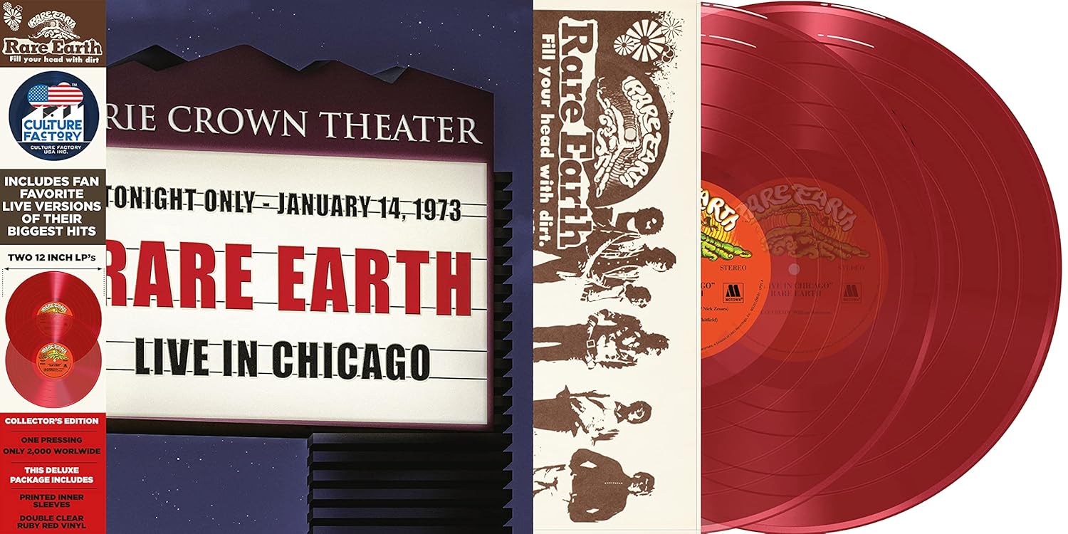 Rare Earth - Live in Chicago (Red Translucent Vinyl) - Amazon.com Music