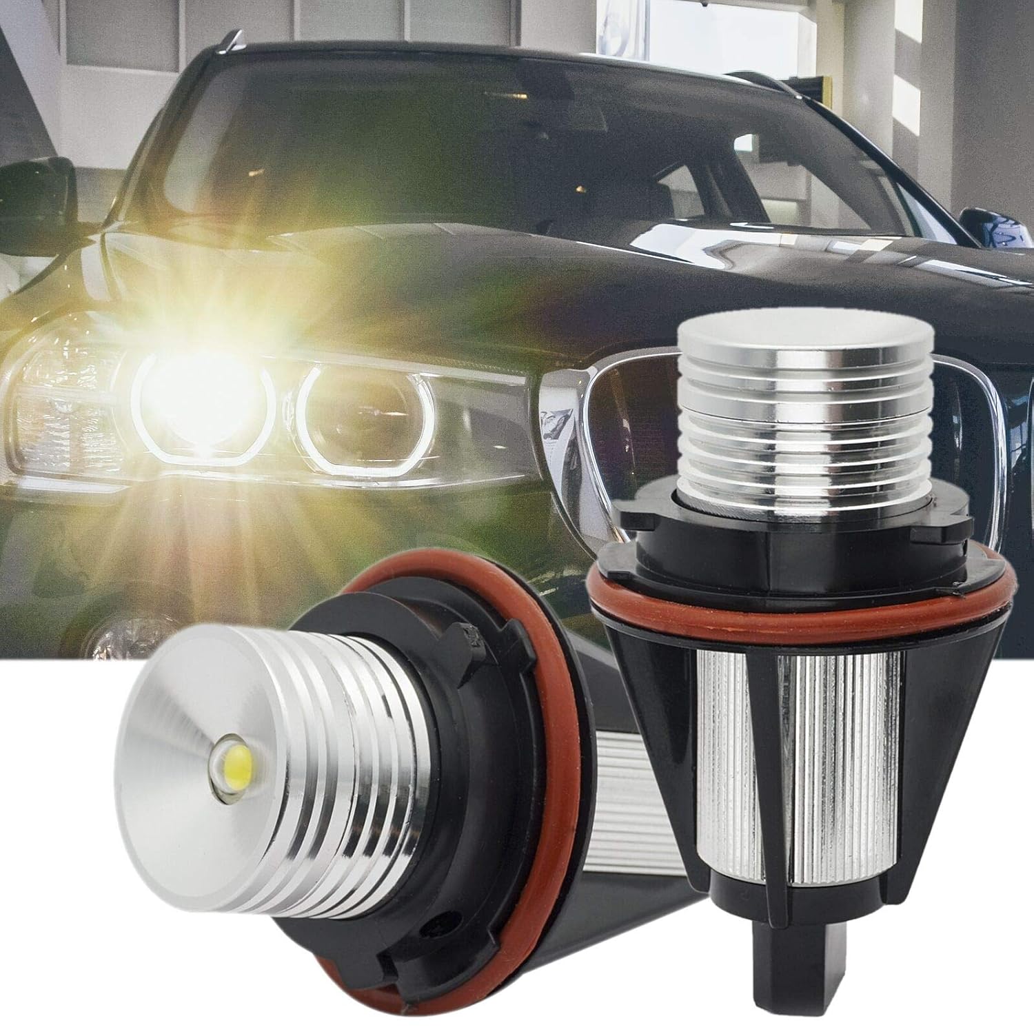 Angel Eyes LED Bulbs,10W Angel Eyes Halo Ring Marker Bulbs Canbus Error ...