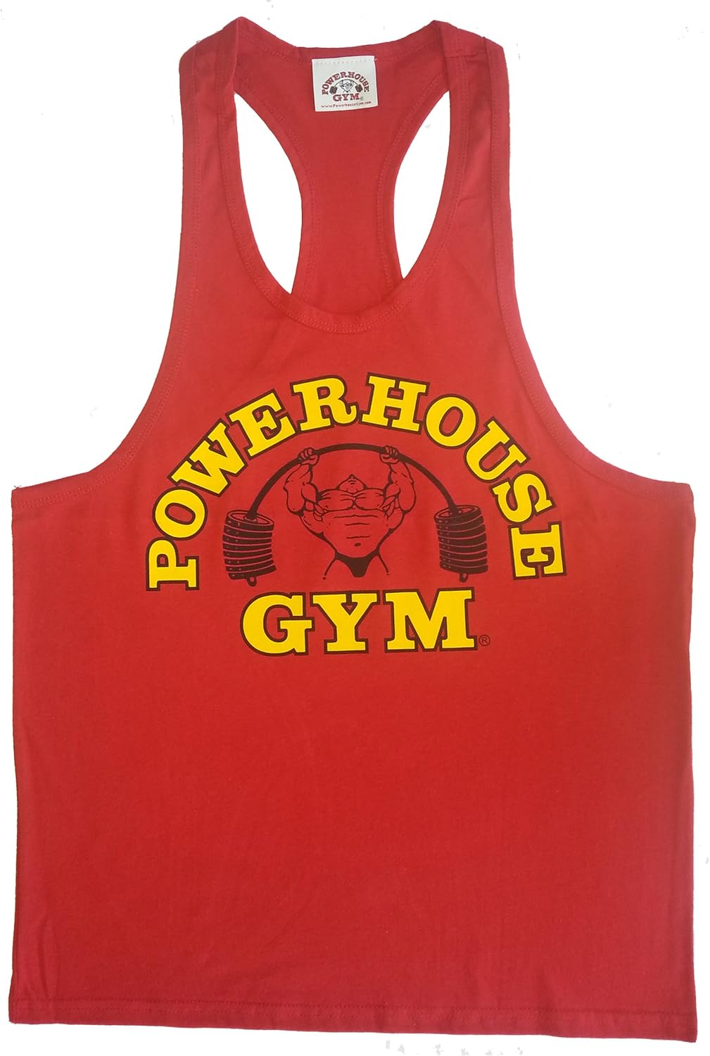 Amazon.com: Powerhouse Gym PH311 Workout-Cut Men's Tank Tops (M, Red ...