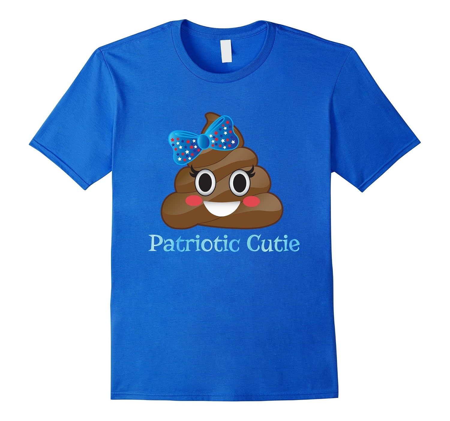 Cute Poop Emoji USA America Patriotic July 4th Cutie Shirts