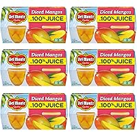 Amazon.com : Del Monte Mango and Pineapple Fruit Cup Snacks, 4.4 Ounce ...