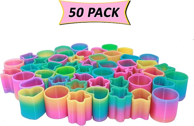 Amazon.com: Mini Magic Spring Assortment - Bulk Pack of 50 Rainbow ...