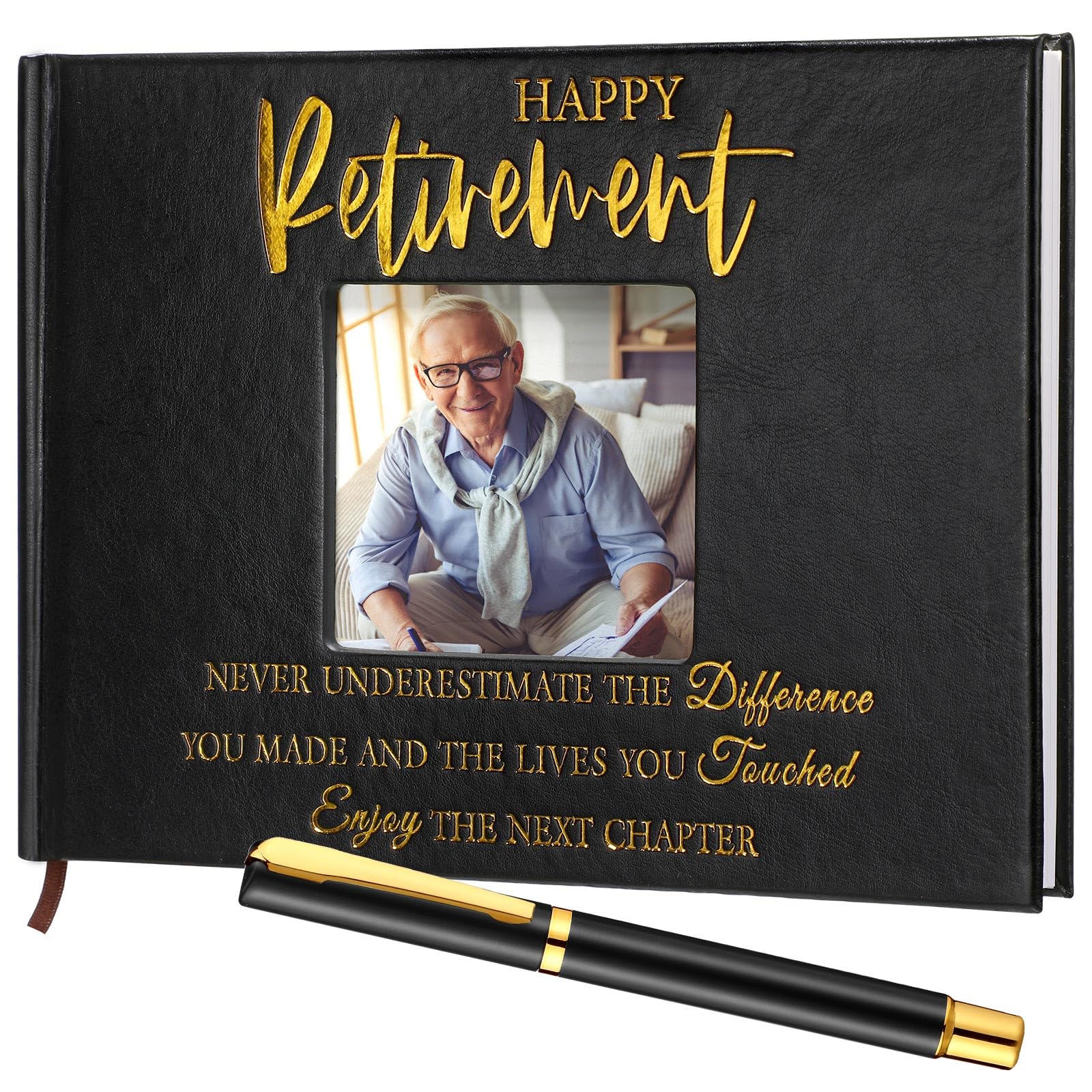 Ctosree Retirement Guest Book with Signature Pen Retirement Party Gift ...
