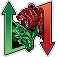 Amazon.com: Stock Market Bull Bear Fight Forex Futures Car Bumper ...