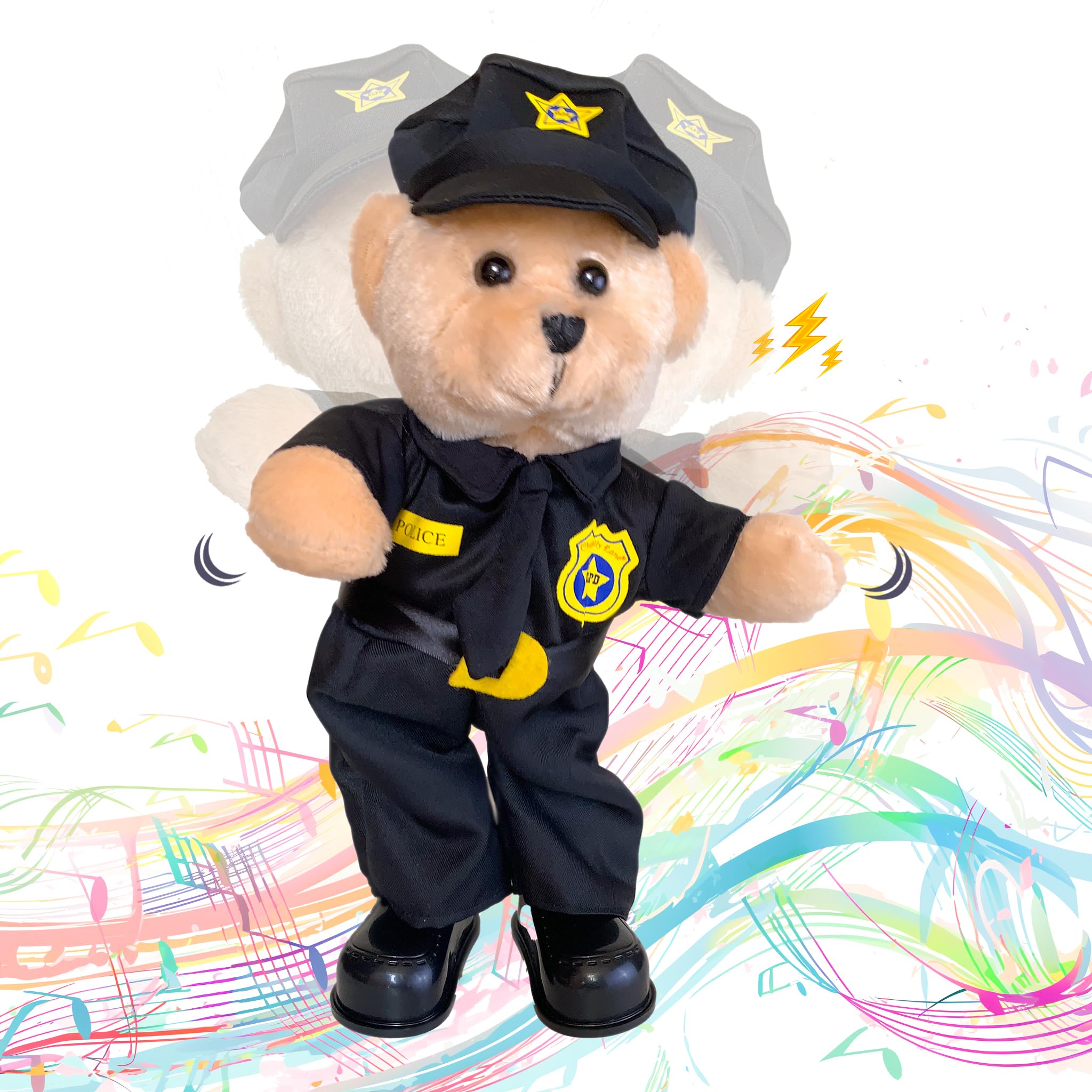 Singing Dancing Cop Police Teddy Bear Plays Bad BOY What You Gonna DO ...