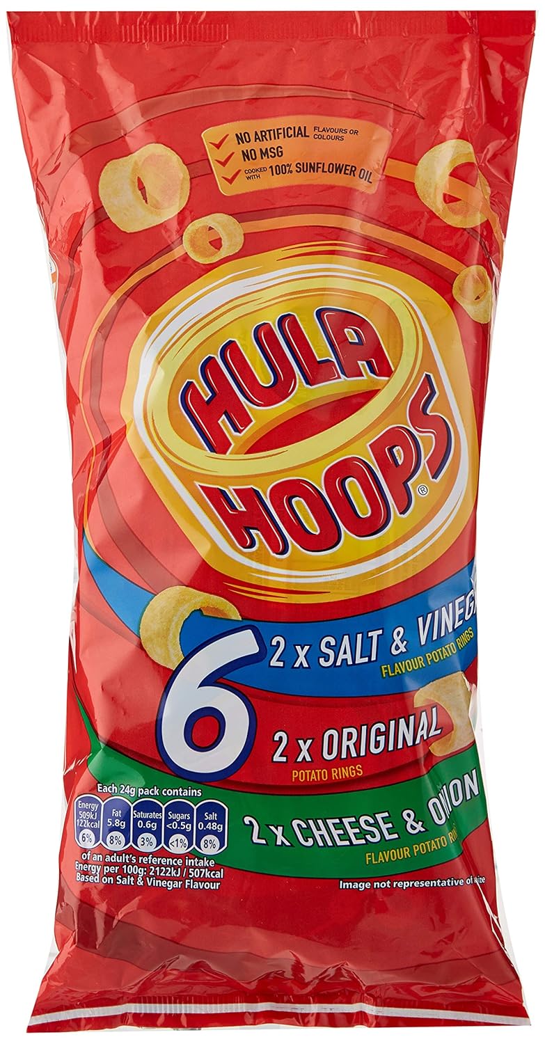 Hula Hoops Family Snack Pack, 144 g: Amazon.co.uk: Grocery