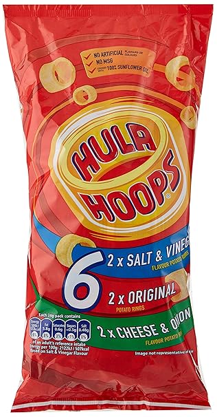 Hula Hoops Family Snack Pack, 144 g: Amazon.co.uk: Grocery