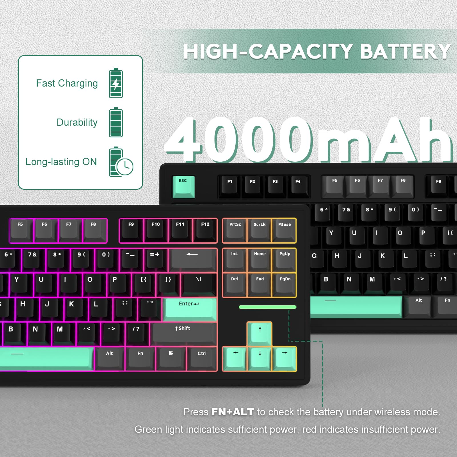 Mua FELICON x Attack Shark TKL Mechanical Gaming Keyboard, RGB Backlit ...