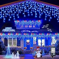 Vivideal Christmas Lights Outdoor - 132 ft 1280 LED Icicle Lights ...