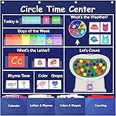 Amazon.com: Circle Time Learning Center Pocket Chart, Teaching Shape ...