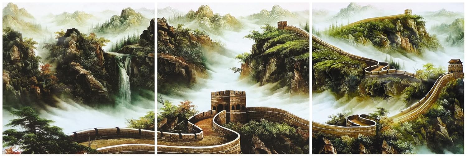 Amazon.com: Canvas Print Best Wall Art Painting 3 Panel The Great Wall ...