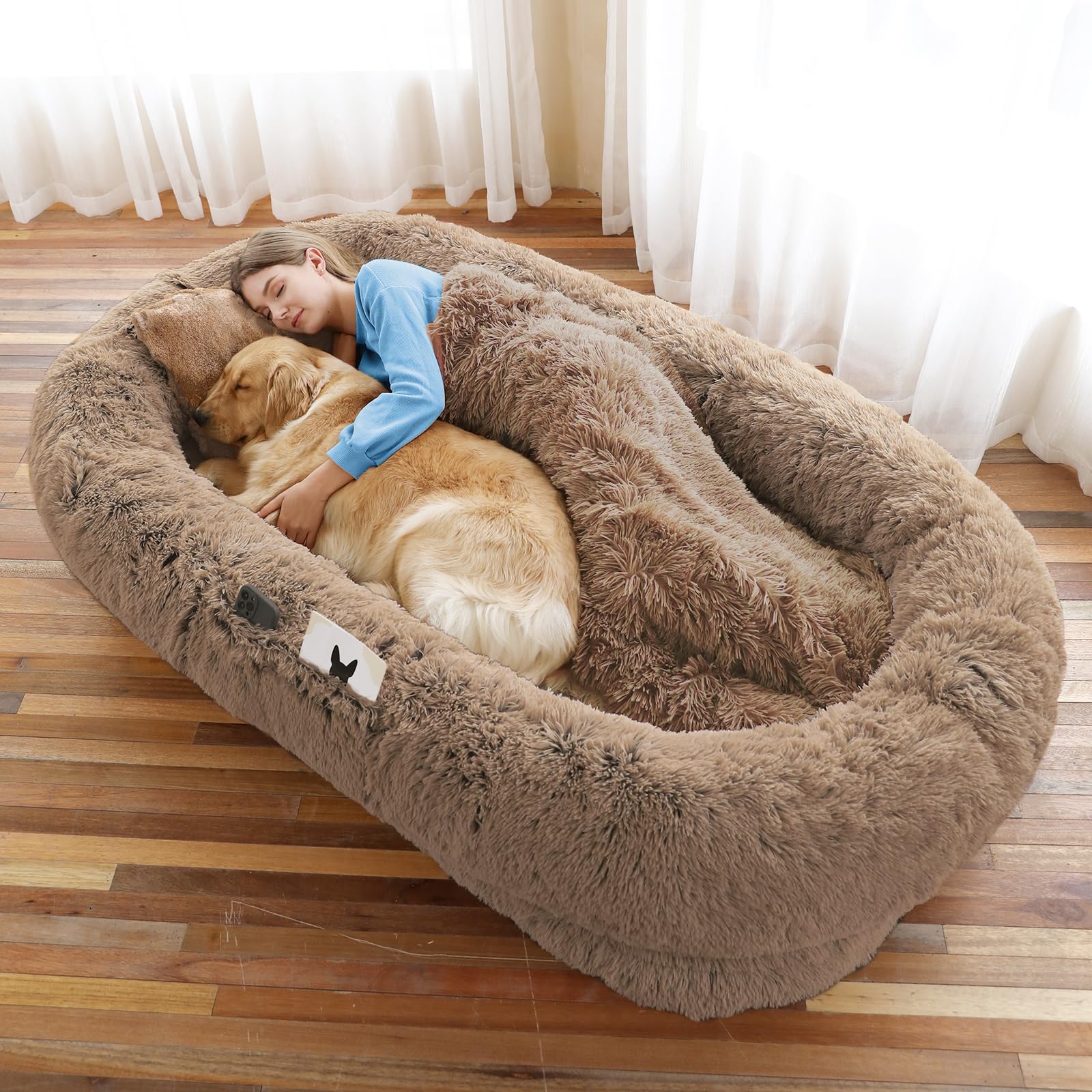 WROS Human Dog Bed, Large Dog Beds for Humans Size Fits You and Pets ...