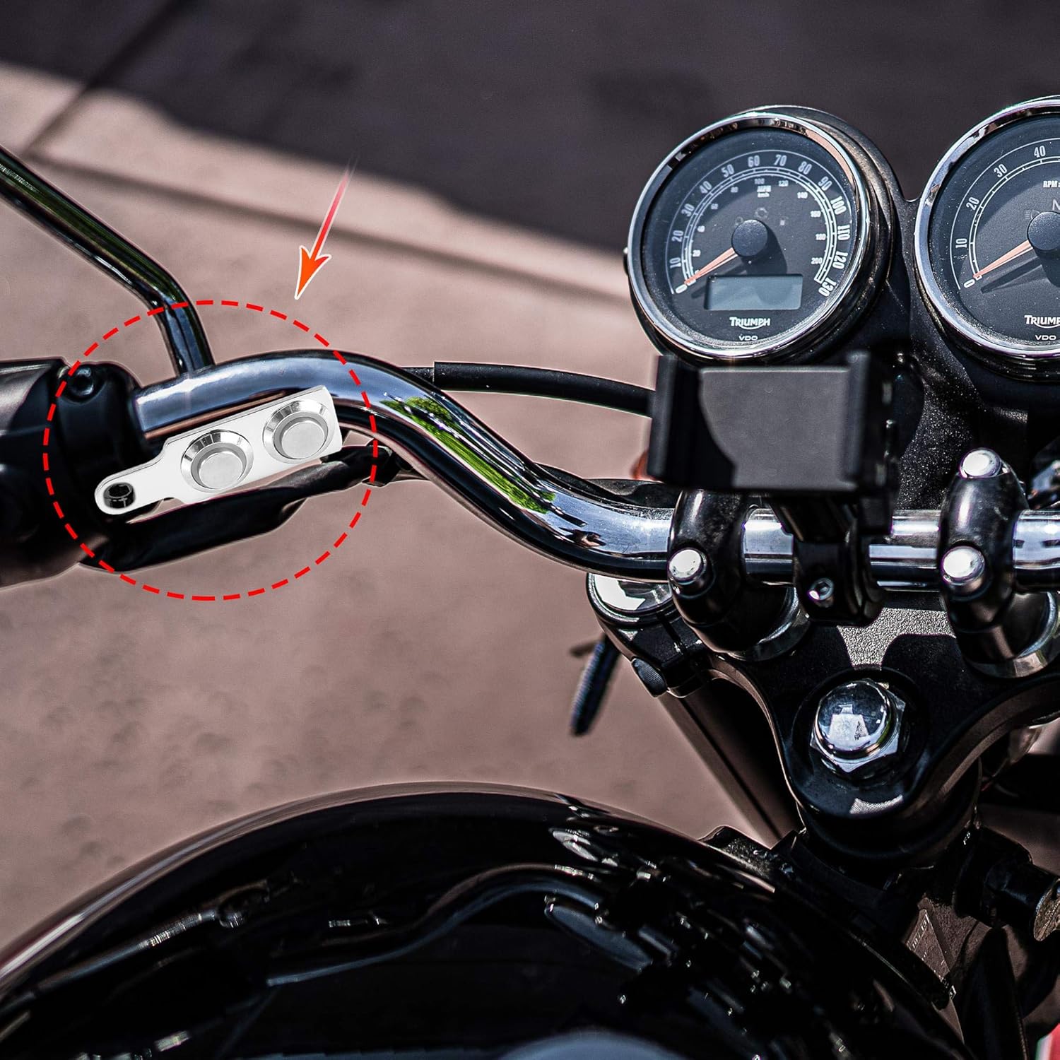 F FIERCE CYCLE 12V LED Motorcycle Dual Switch Button Headlight Fog ...