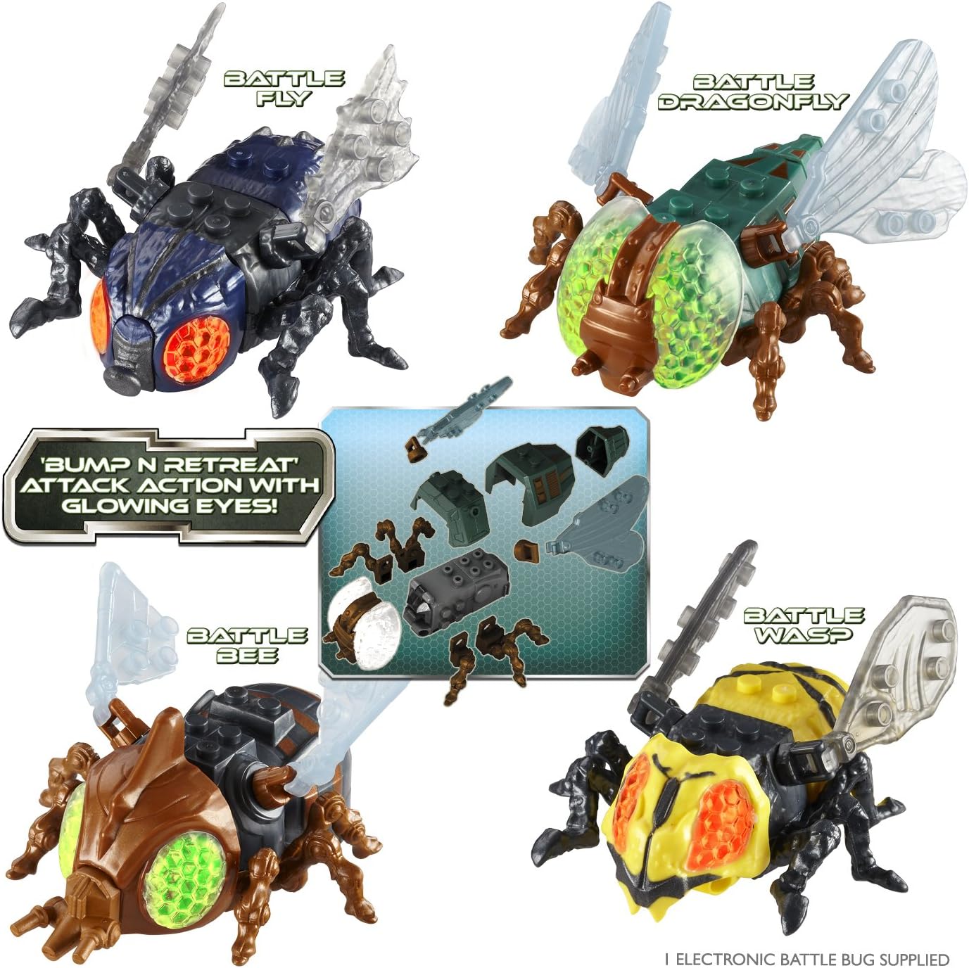Character Building Construct-A-Bugz Electronic Battle Bugz (Styles May ...
