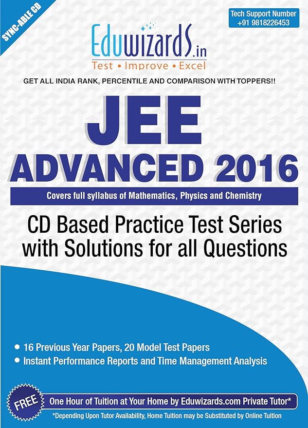 JEE Advanced (IIT JEE) 2016 Practice Test Series with Solutions (CD ...