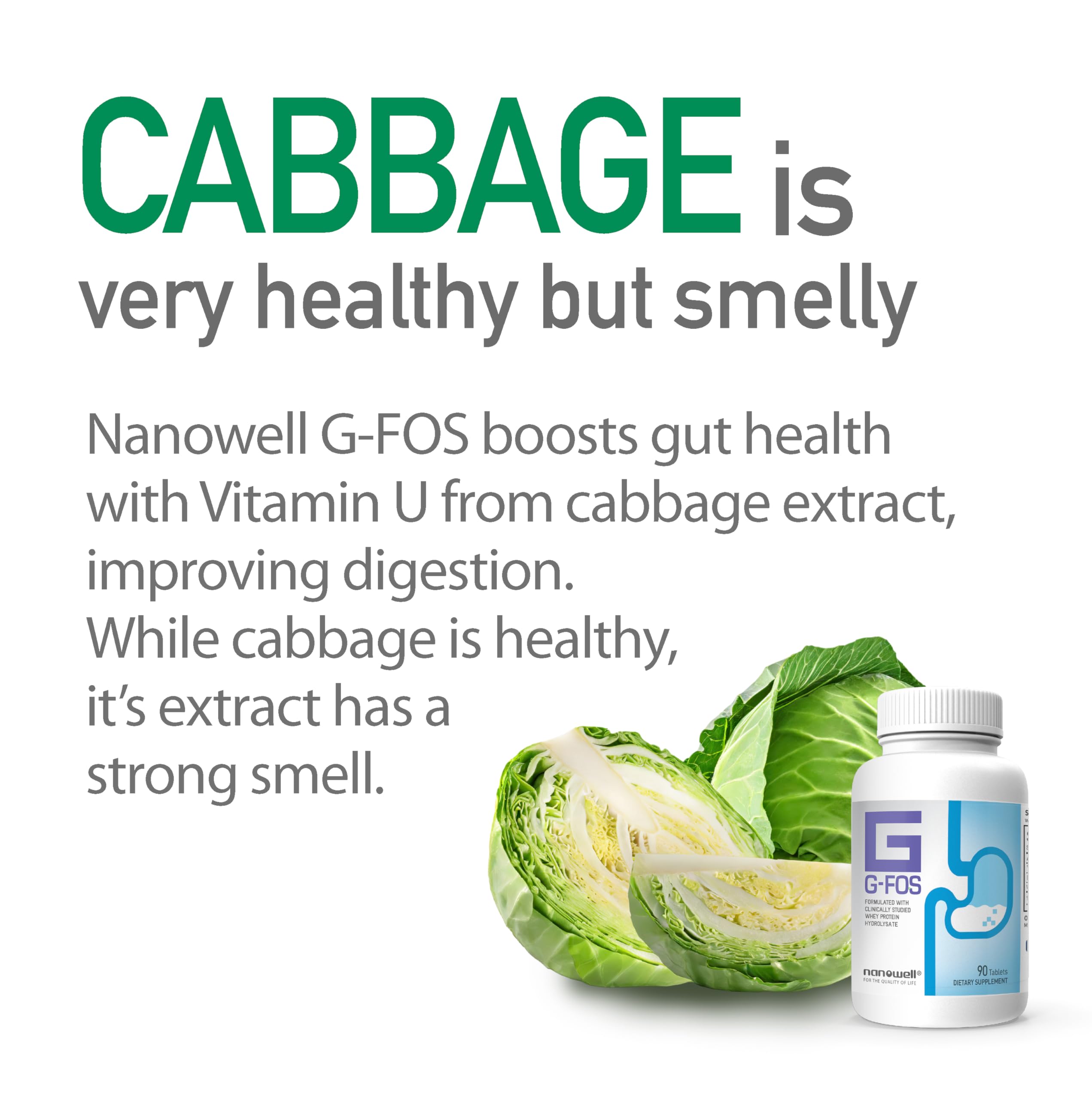 Mua NANOWELL G-FOS Digestive & Gut Health Supplement with Vitamin U ...