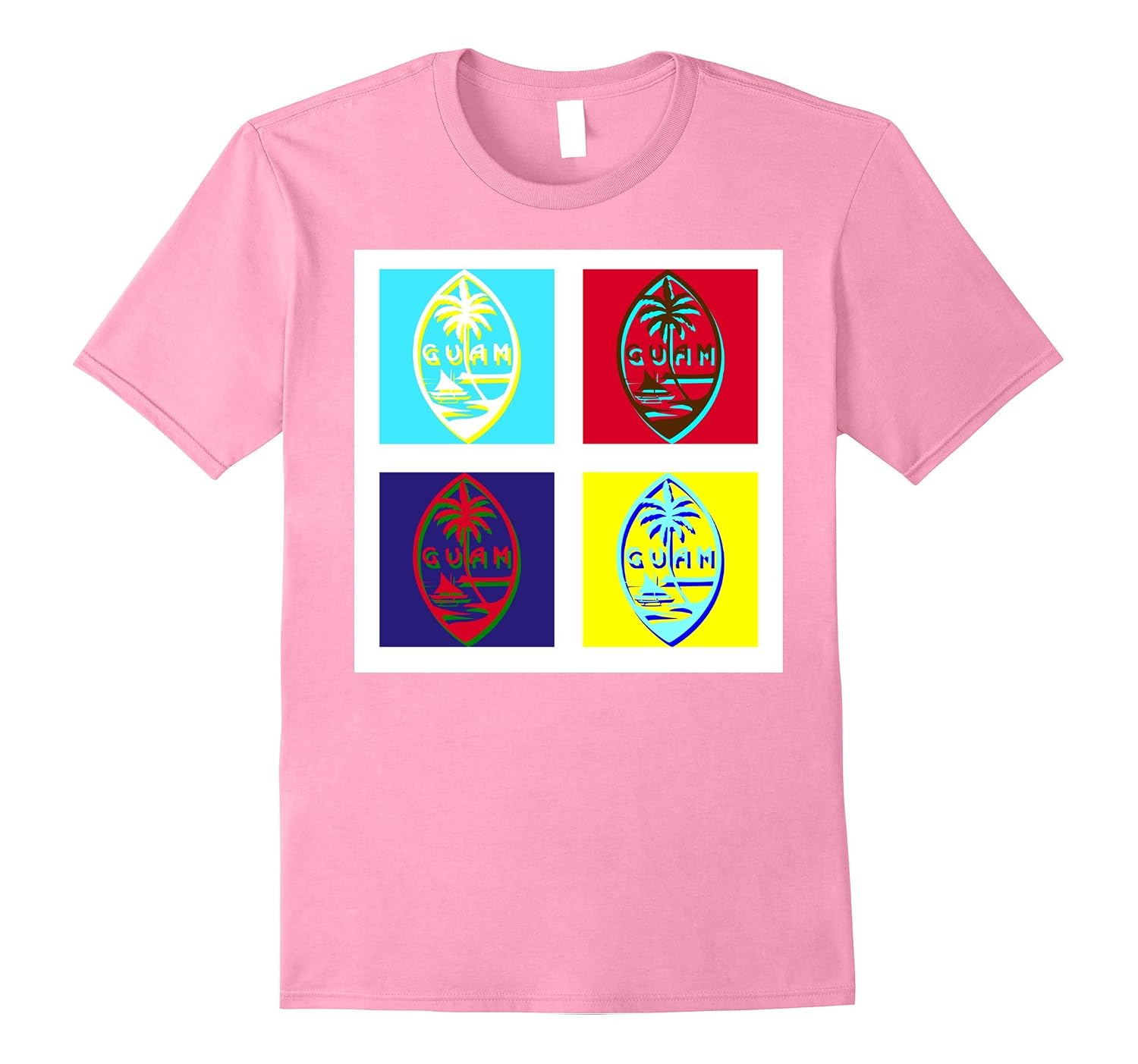 671 Guam USA Seal Pop Art Tshirt for Guamanian Chamorro Tees-CL – Colamaga