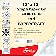 Amazon.com: Sew Easy ER399 | Quilters Graph Paper Pad 8in/4in Squares ...