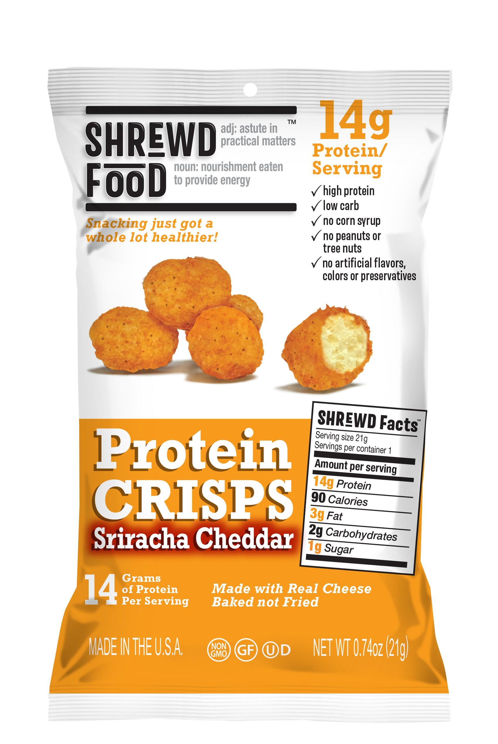 Amazon.com: Shrewd Food Strawberries and Cream Protein Crisps 8 Pack ...