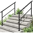 ROOMTEC 2 Pack 5 Step Handrails for Outdoor Steps, Safety Outdoor ...