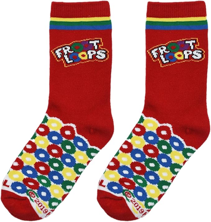 Amazon.com: Cool Socks, Kid's, Food, Froot Loops Toucan Sam, Crew ...