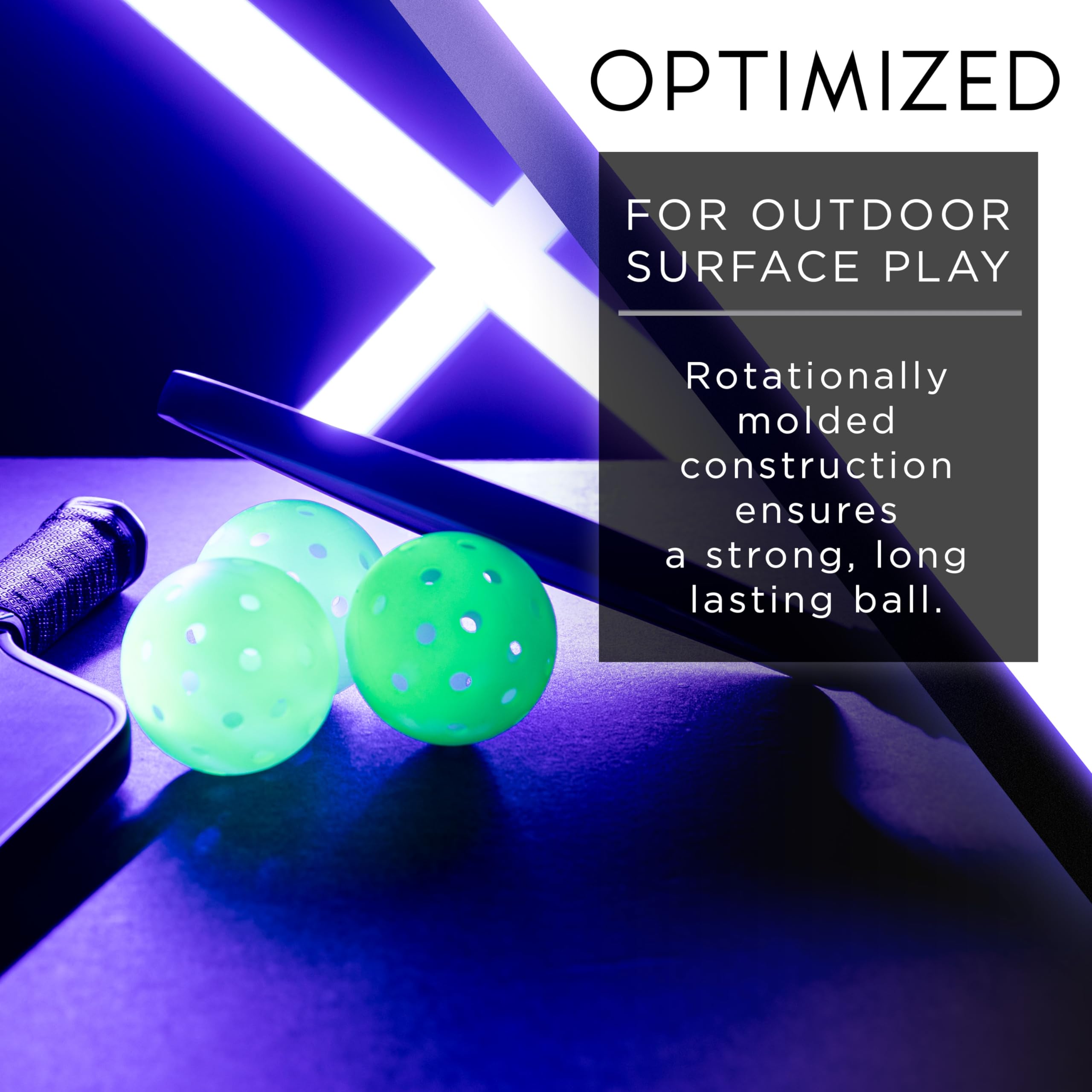 Mua Franklin Sports Glow in The Dark Outdoor Pickleballs - Light Up ...