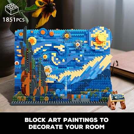 Mua HOGOKIDS The Starry Night Building Kit - Vincent Van Gogh Micro ...