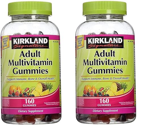 Kirkland Signature cBlWCe Adult Multi Gummies, 4 Pack (640 Count) in ...