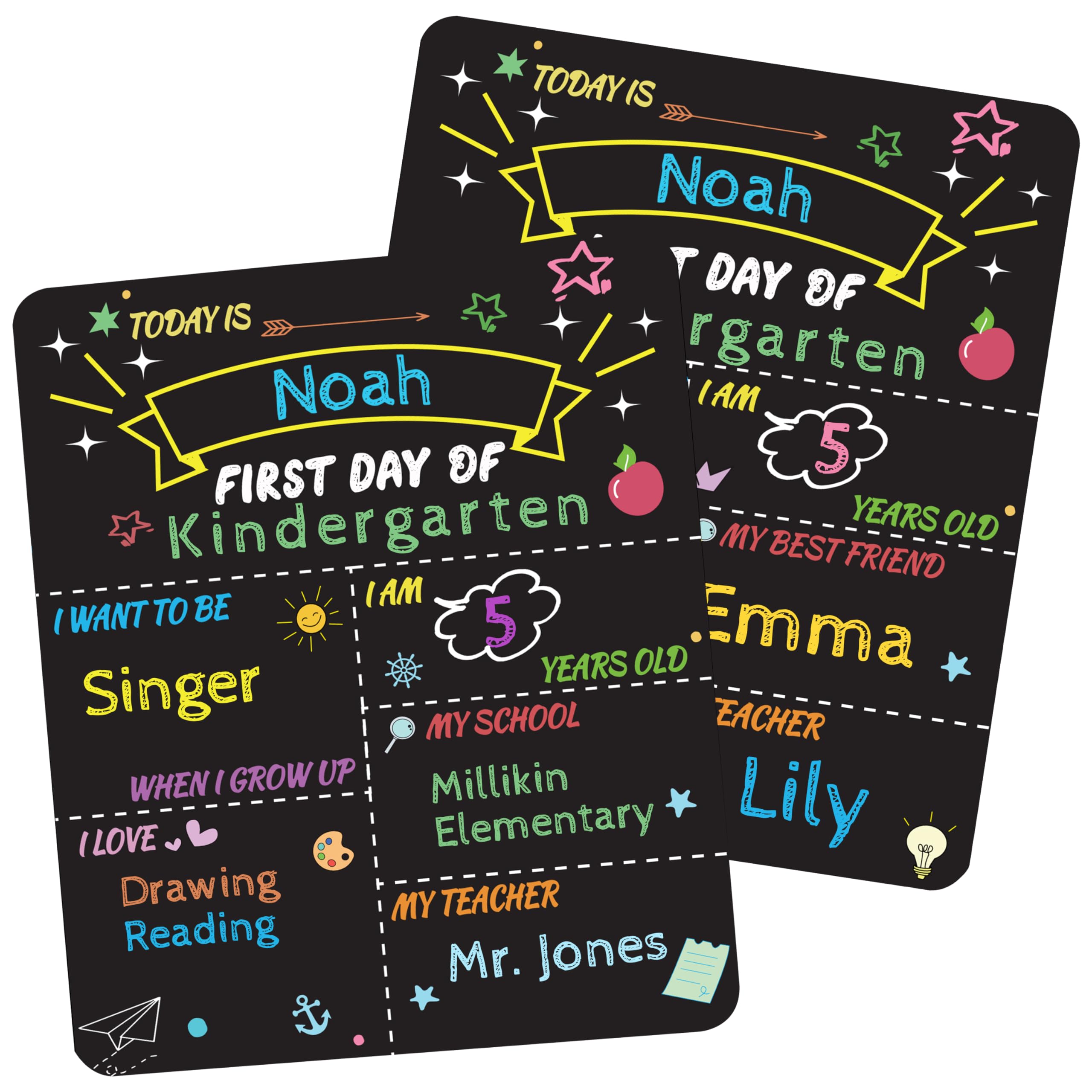 First Day of School Sign - First Day of School Board, Back to School ...