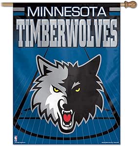 Amazon.com : NBA Minnesota Timberwolves Vertical Flag, 27 x 37 ...