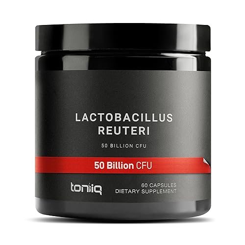 Toniiq 50 Billion CFU Lactobacillus Reuteri Probiotic 50mg per Serving - L Reuteri Probiotics ...