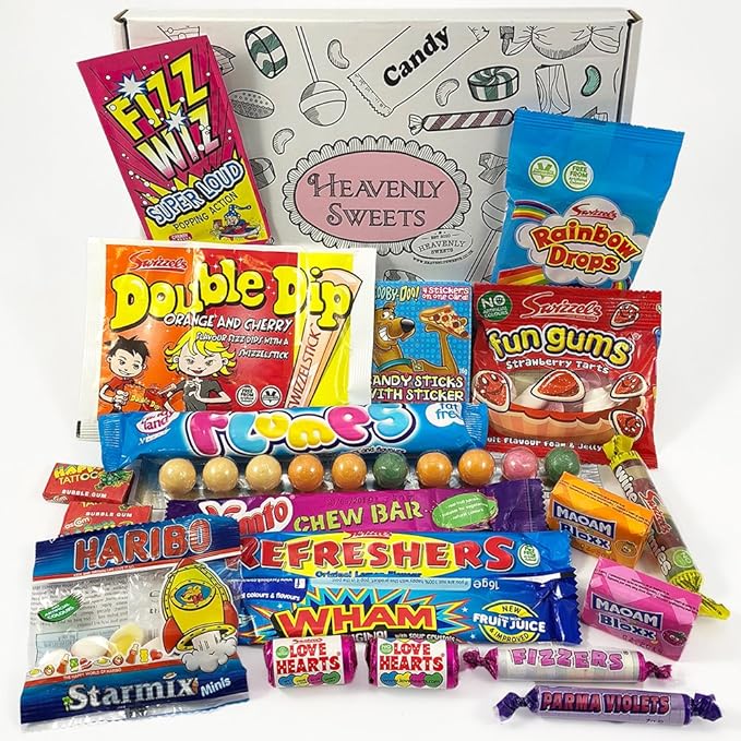 Mini Retro Sweets Hamper Box | Retro UK Sweets & Chocolate Selection ...