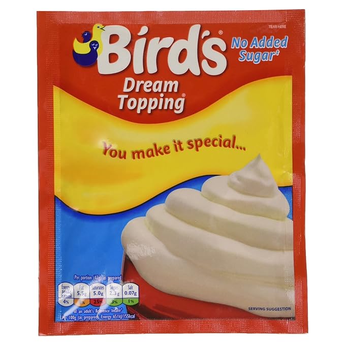 Birds Dream Topping No Added Sugar, 33g: Amazon.co.uk: Grocery