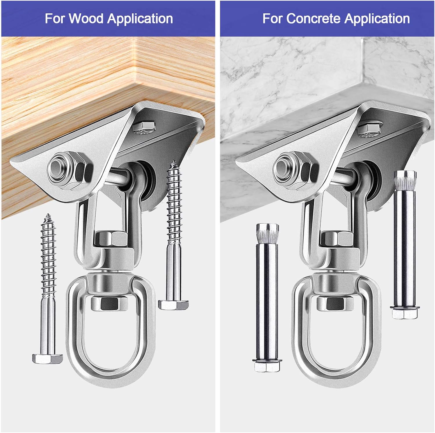 Wodasi Ceiling Hook, Ceiling Hooks SUS304 Stainless Steel Heavy Duty ...