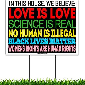 Amazon.com : VIBE INK Social Justice Pro-Active Yard Sign - in This ...