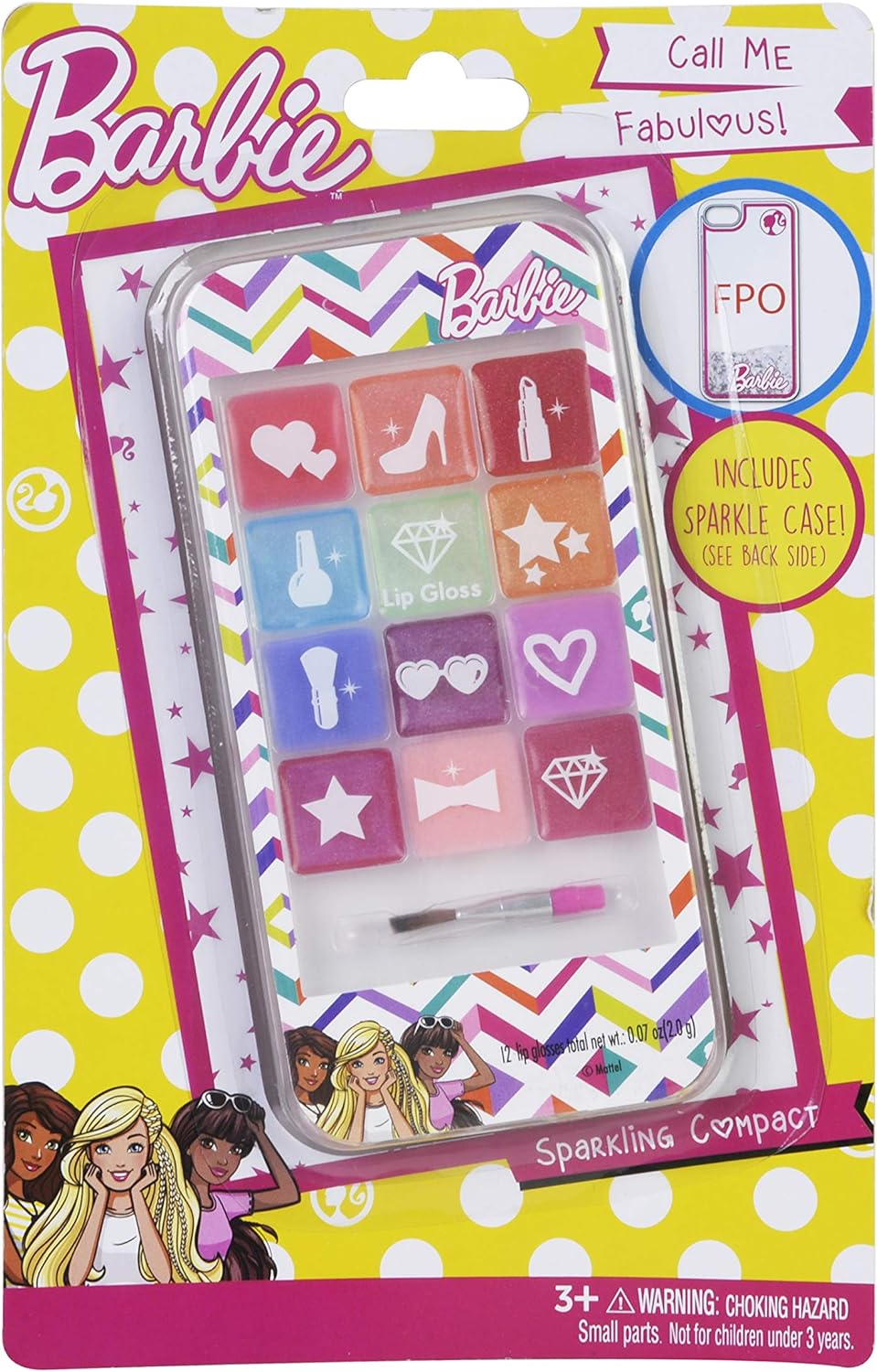 Barbie 9803010 Markwins Call Me Fabulous Sparkle Compact, Multicolor ...