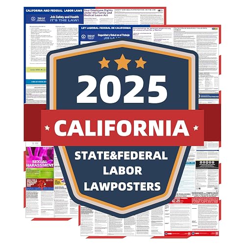 2025 California State and Federal Labor Laws Poster - English & Spanish ...