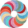 Amazon.com: Nuanchu 24 Pcs Kids Circle Carpet 18 Inch Colorful Fun ...