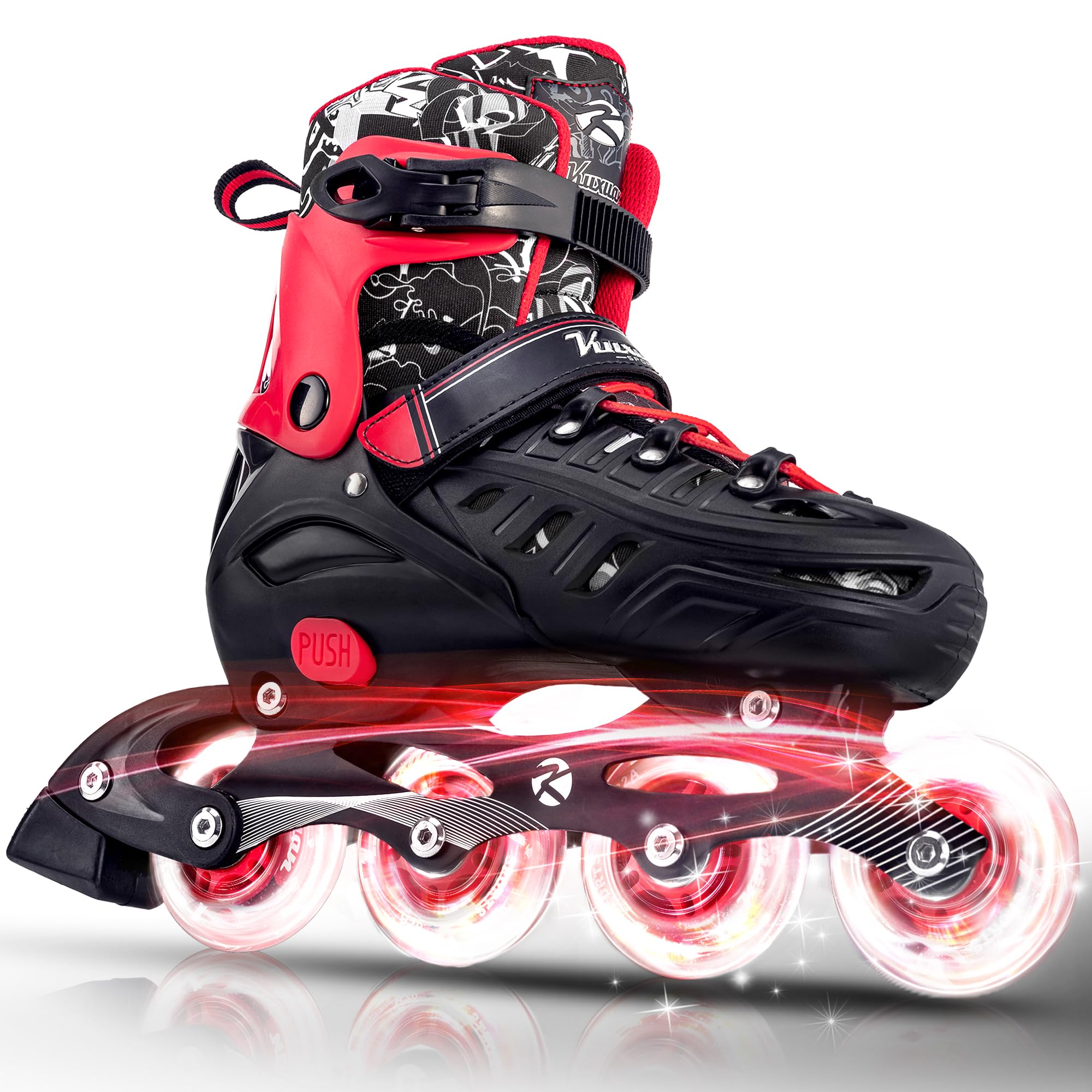 Inline Skates for Women Men Fun Illuminating Skates Adult Female Male ...