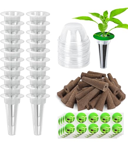 Hydroponic Sponges 100-Pack - Seed Starter Cubes For Indoor Gardening ...