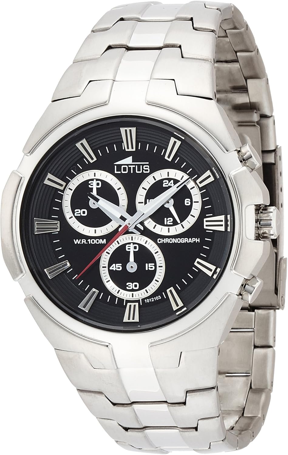 Lotus Men's Quartz Watch with Black Dial Analogue Display Quartz ...