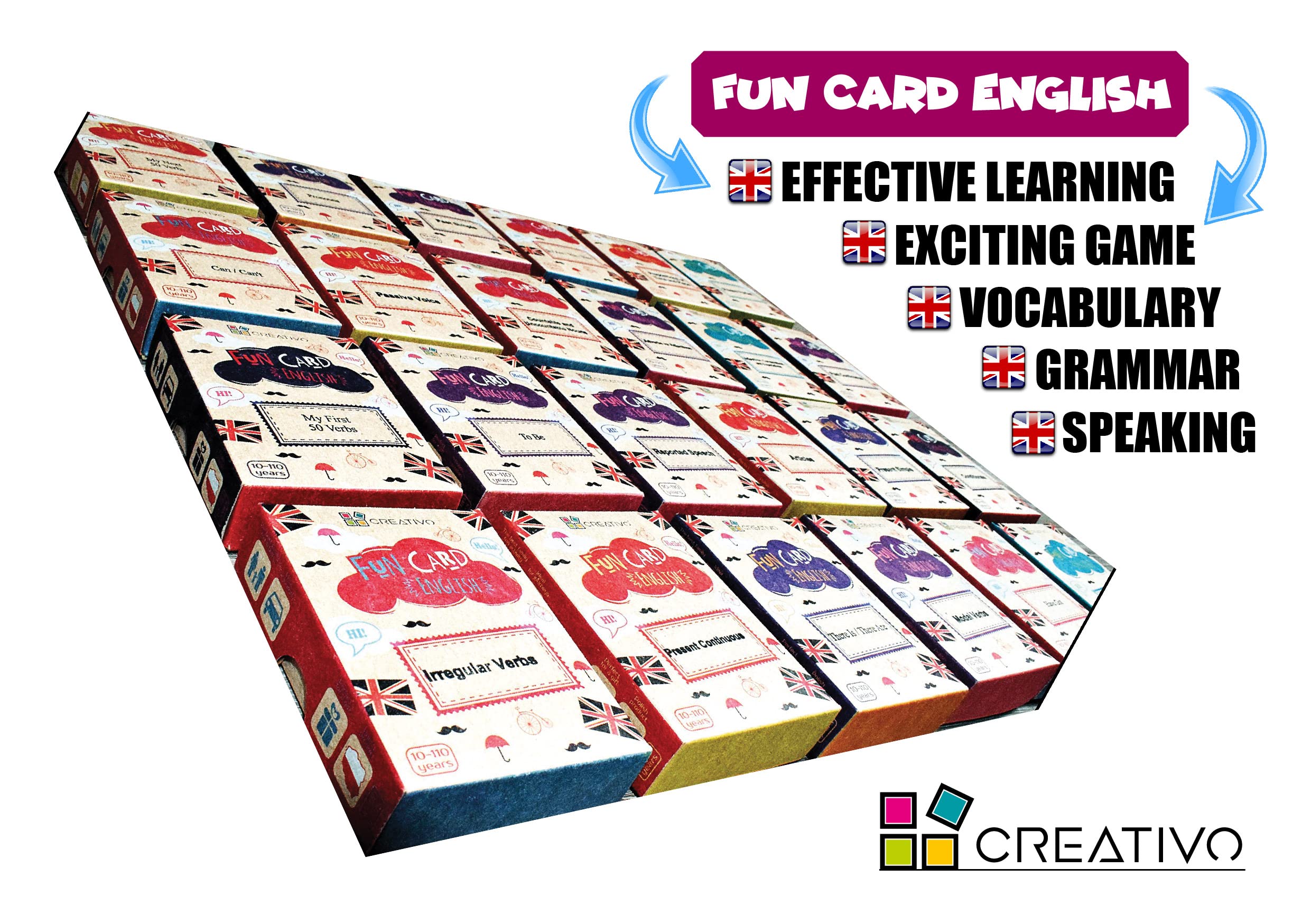 Mua Fun Card English Irregular Verbs (grammar and vocabulary flashcards ...