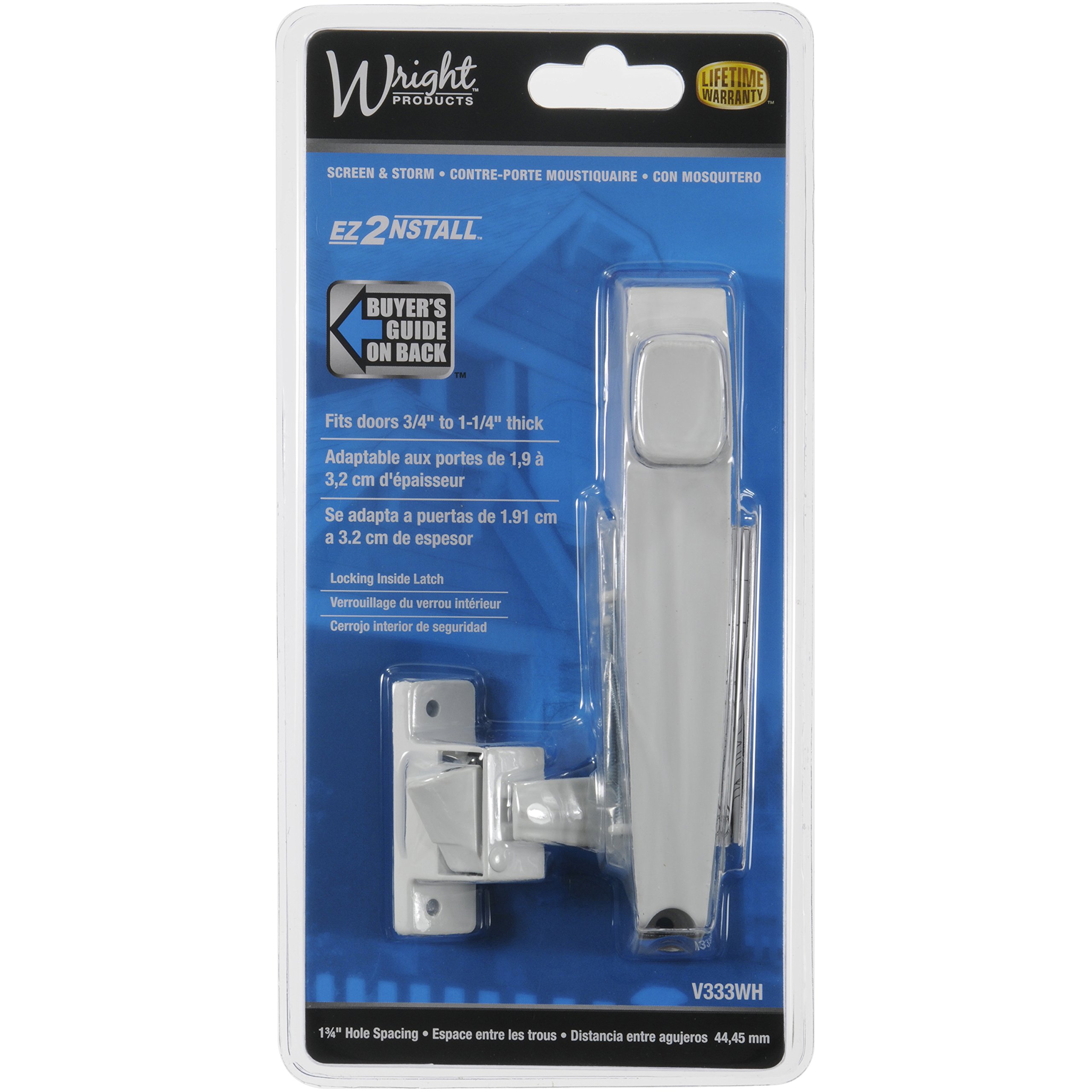 Wright Products International V333WH Screen and Storm Door Pushbutton ...