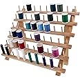 Amazon.com: US Art Supply Premium 60-Spool Thread Holder: Wooden Sewing ...