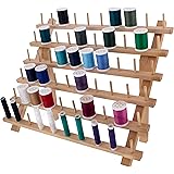 Amazon.com: US Art Supply Premium Beechwood 120-Spool Sewing and ...