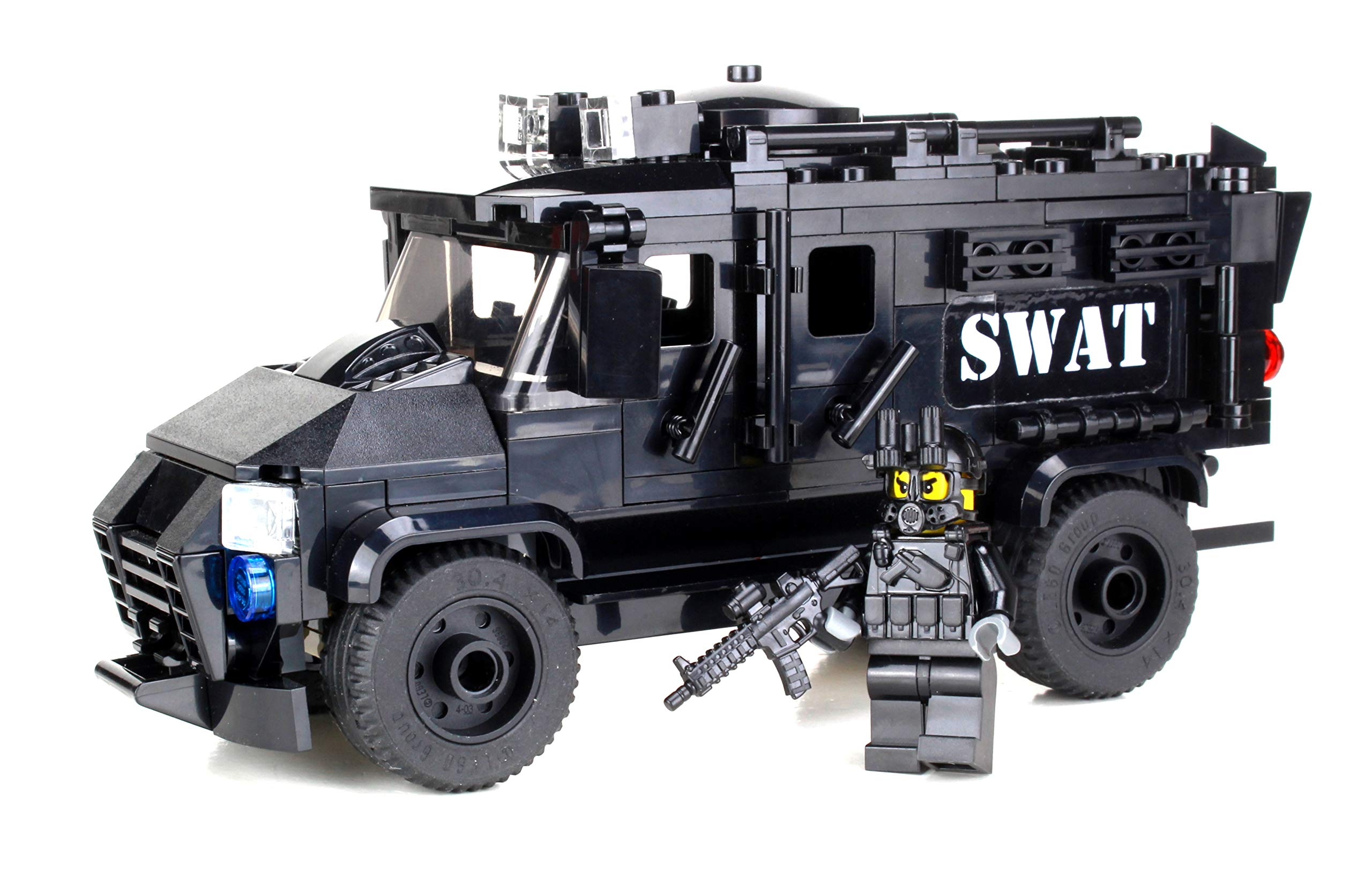 Mua Battle Brick Armored Police SWAT Truck Custom Set trên Amazon Mỹ ...