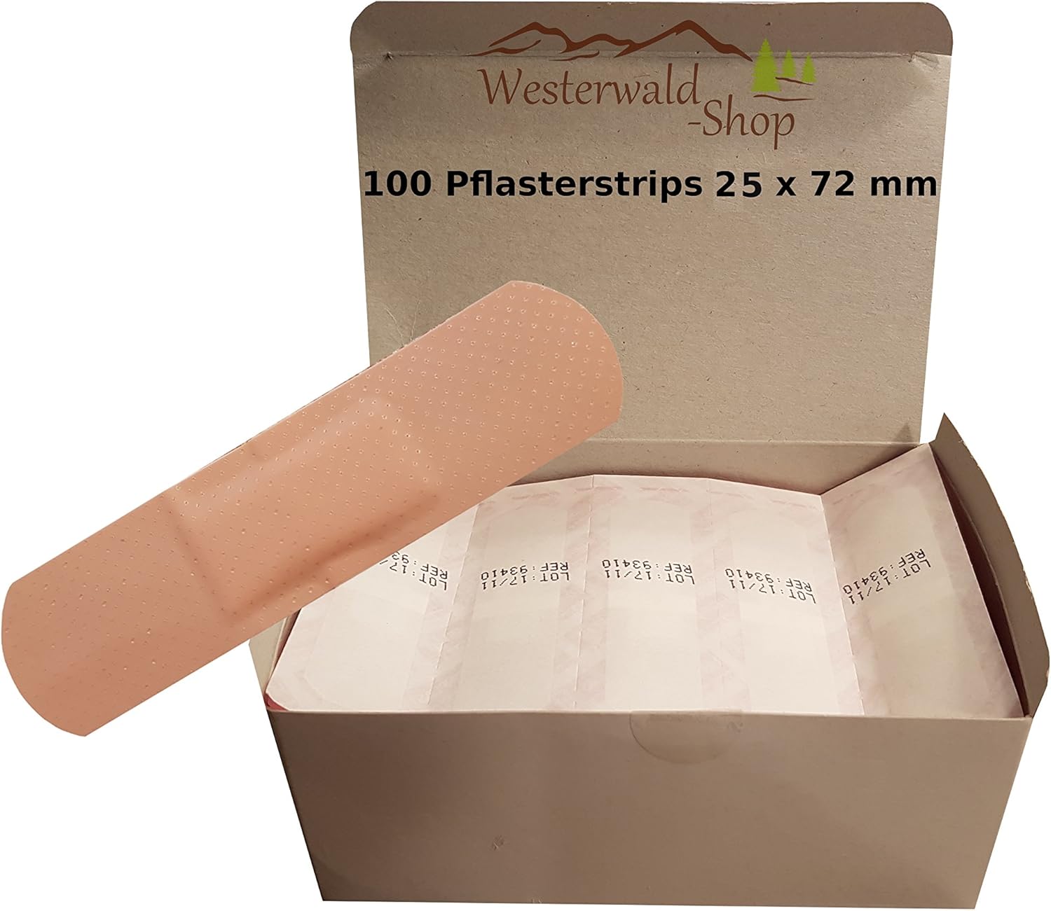 100 Pflasterstrips 25 x 72 mm: Amazon.de: Drogerie & Körperpflege