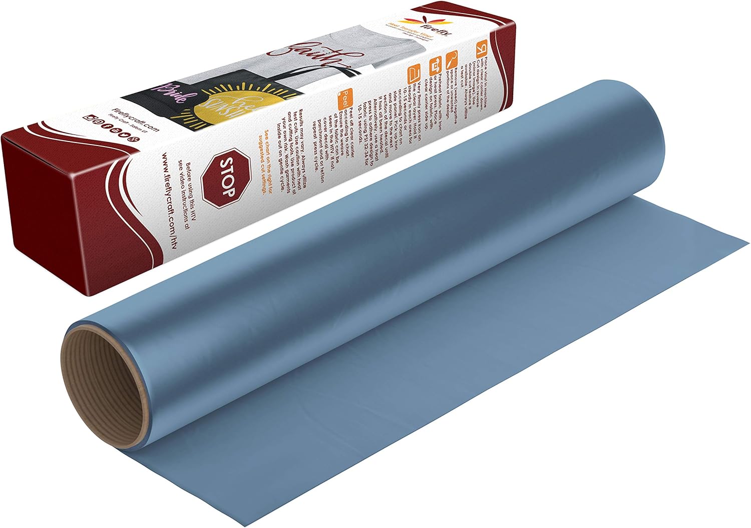 Amazon.com: Firefly Craft Regular Periwinkle Heat Transfer Vinyl Sheet ...