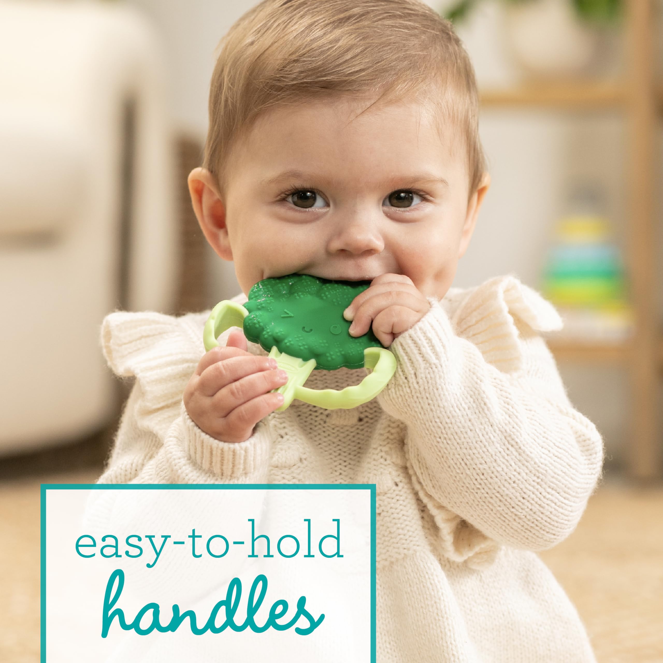 Mua Infantino Lil' Nibbles Textured Silicone Baby Teether - Sensory ...