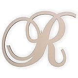 Amazon.com: Jess and Jessica Cursive Wooden Letter L, For Front Door ...